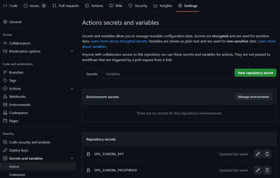 github secrets | BuildingTents
